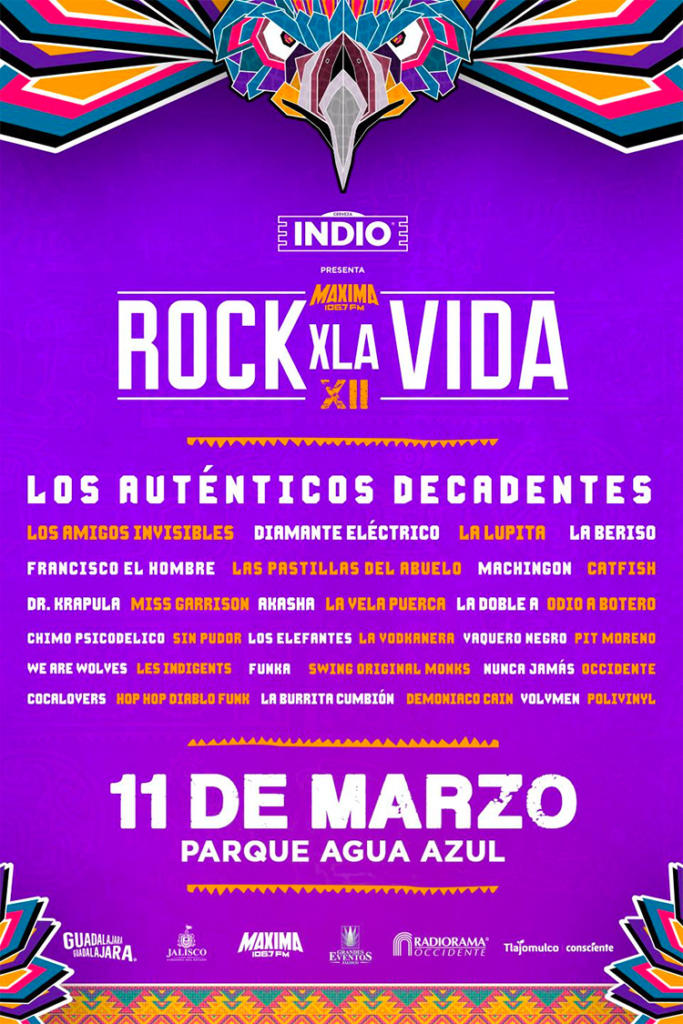 Llega a Guadalajara el festival Rock x la Vida - Zona de Obras